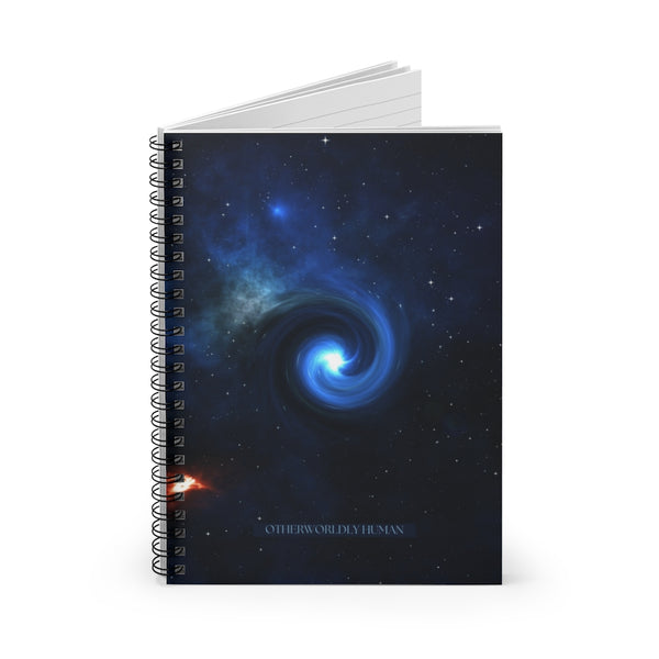 Blue Galaxy Otherworldly Human Spiral Notebook - Otherworldly Humans